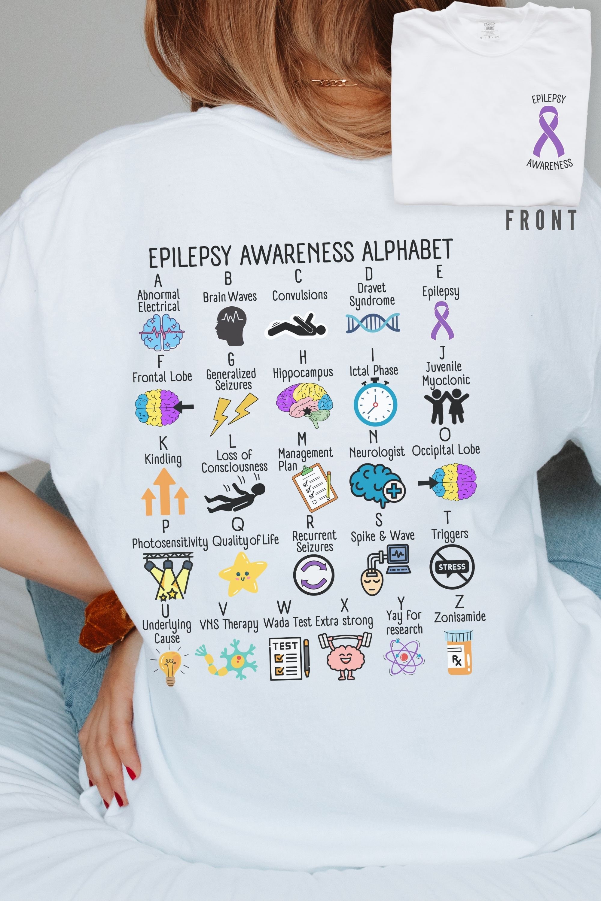 Epilepsy Awareness Shirt Seizure Disorder Fighter T-shirt Comfort ...