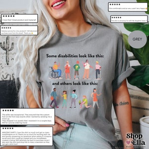 Disability Inclusion Shirt Hidden Disability Awareness T-shirt ...