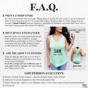 5am Workout Squad Tank Top 5 Am Crew Fitness Morning Gym Tank for Women ...