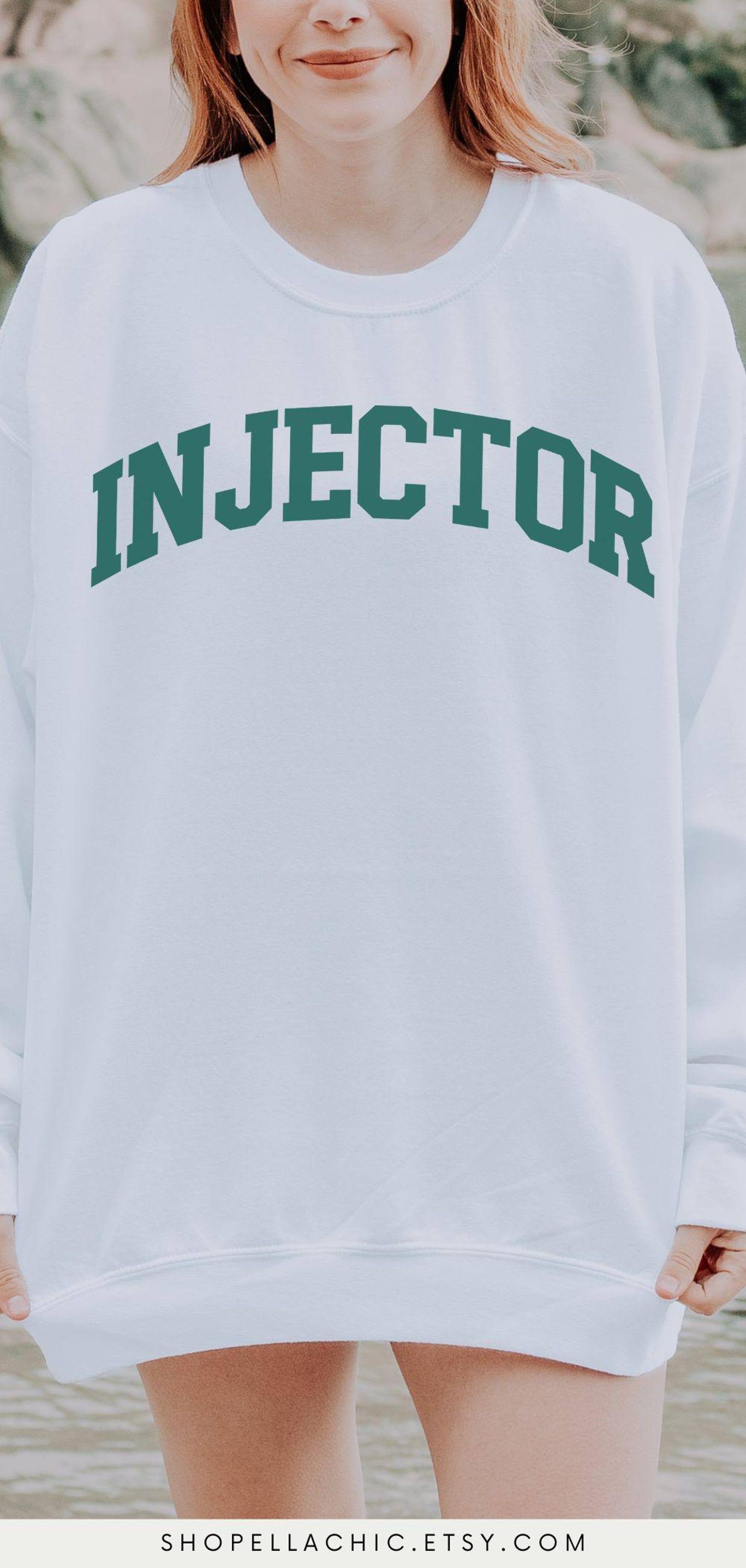 Aesthetic Nurse Injector Sweatshirt Botox Filler Crewneck Sweater Nurse ...