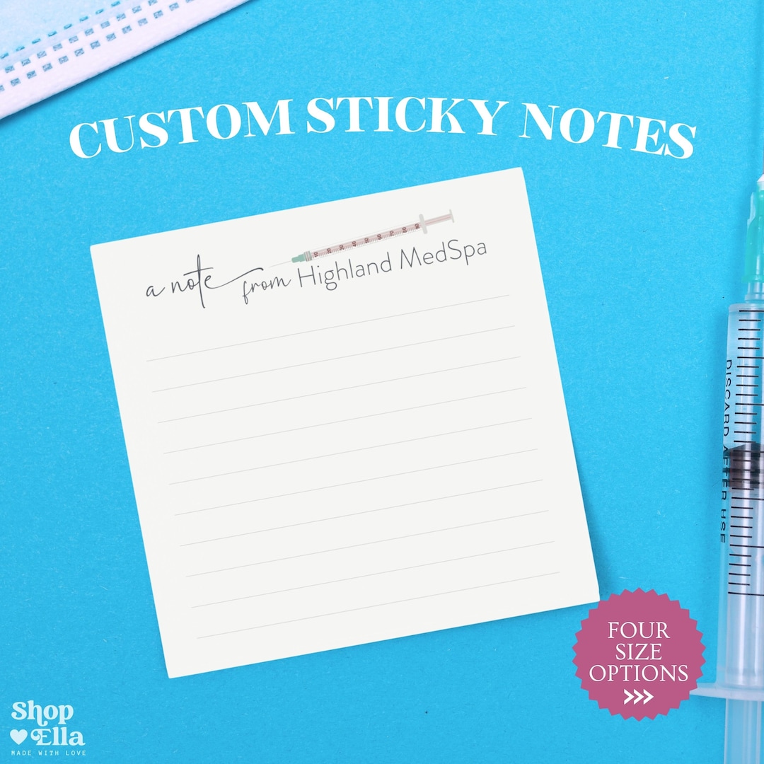 Custom Nurse Injector Gift Personalized Post-it Note Medspa ...