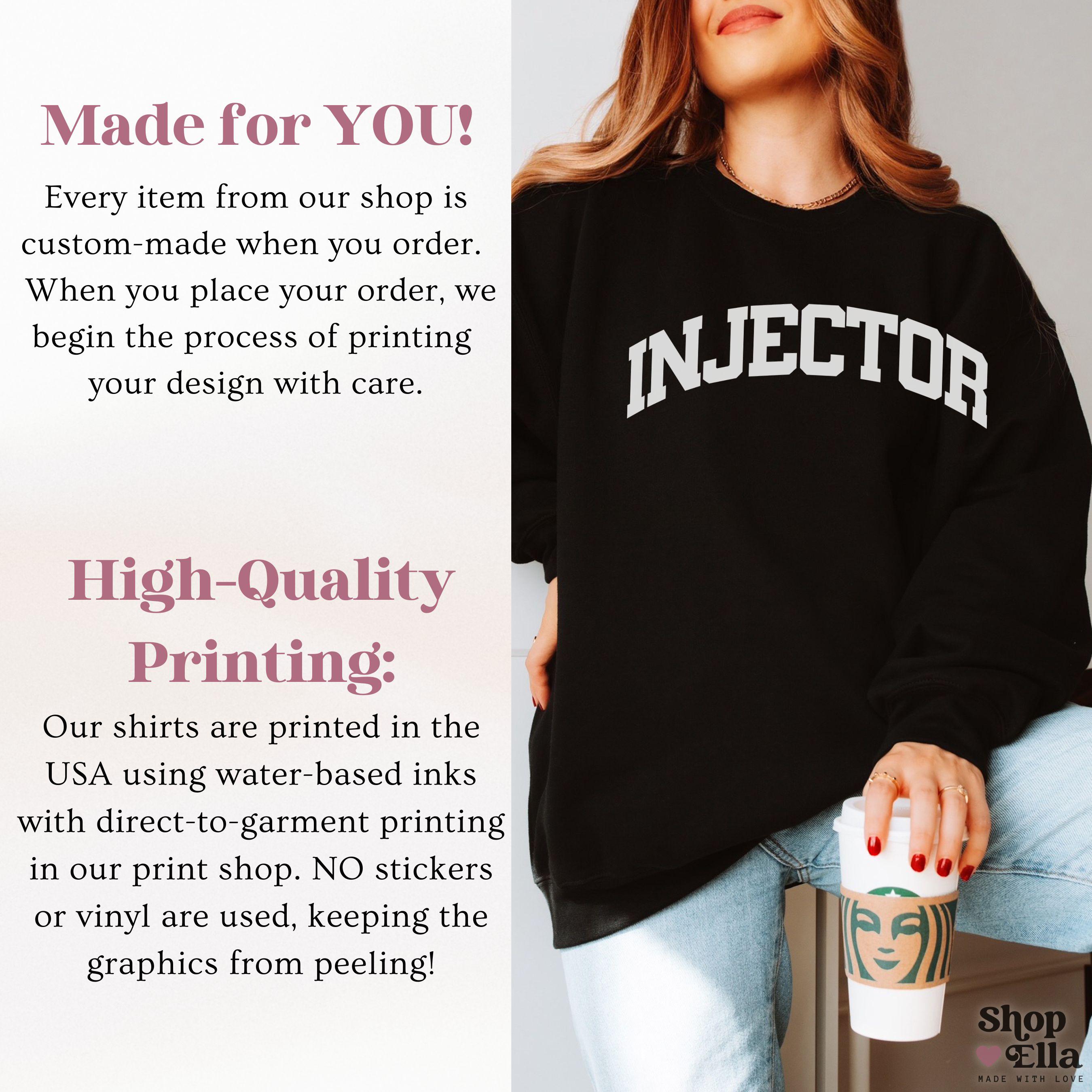 Aesthetic Nurse Injector Sweatshirt Botox Filler Crewneck Sweater Nurse ...