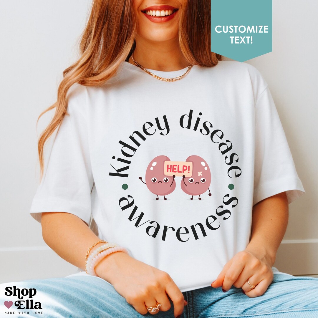 Kidney Disease Awareness Shirt Matching Survivor Support Tee Transplant ...