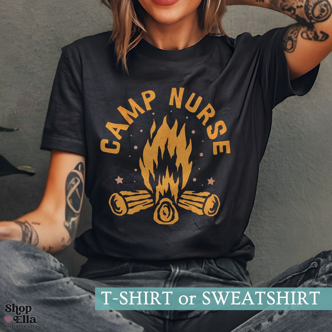 Camp Nurse Shirt for Summer Camp Nursing T Shirt Matching Youth Camp ...