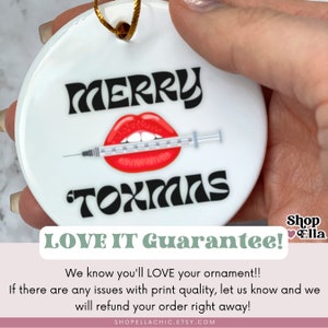 Christmas Botox and Filler Ornament for Nurse Injector Xmas Gift ...