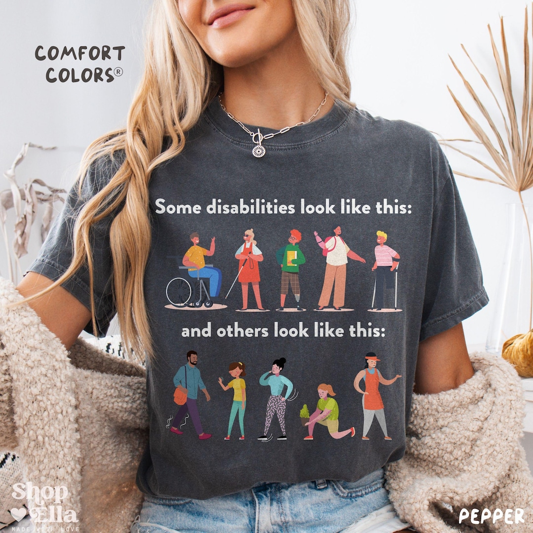 Disability Inclusion Shirt Hidden Disability Awareness T-shirt ...