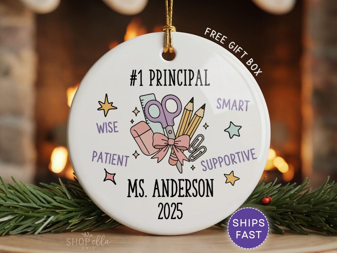 Personalized Principal Ornament Custom School Principal Appreciation ...