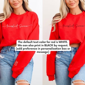 Organ Transplant Survivor Sweatshirt & Hoodie Personalized Year Date ...