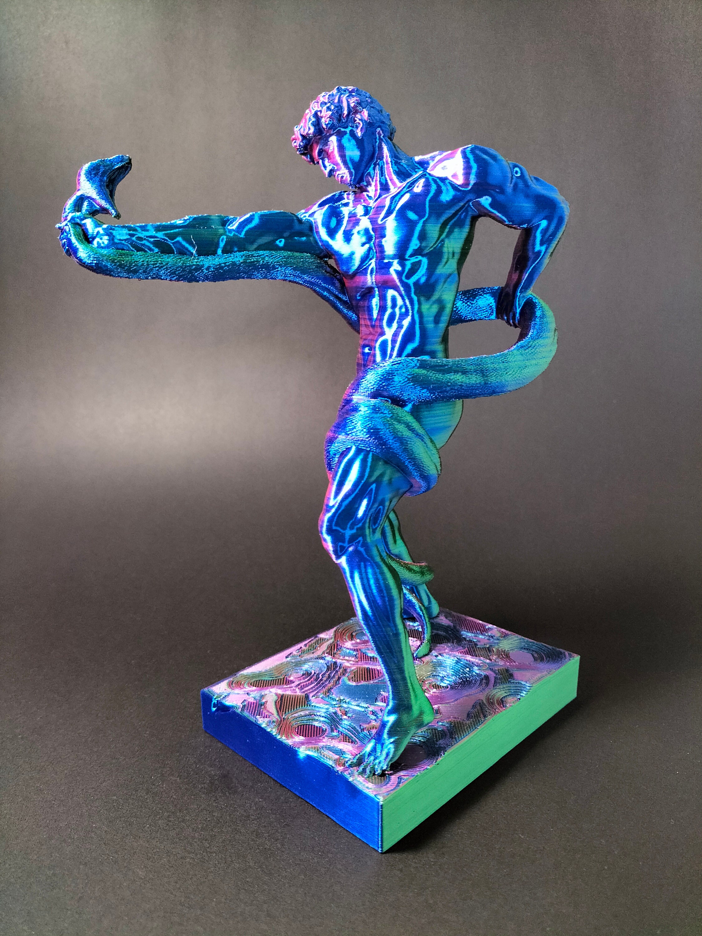 Athlete Wrestling a Python 3D Print - Etsy Australia