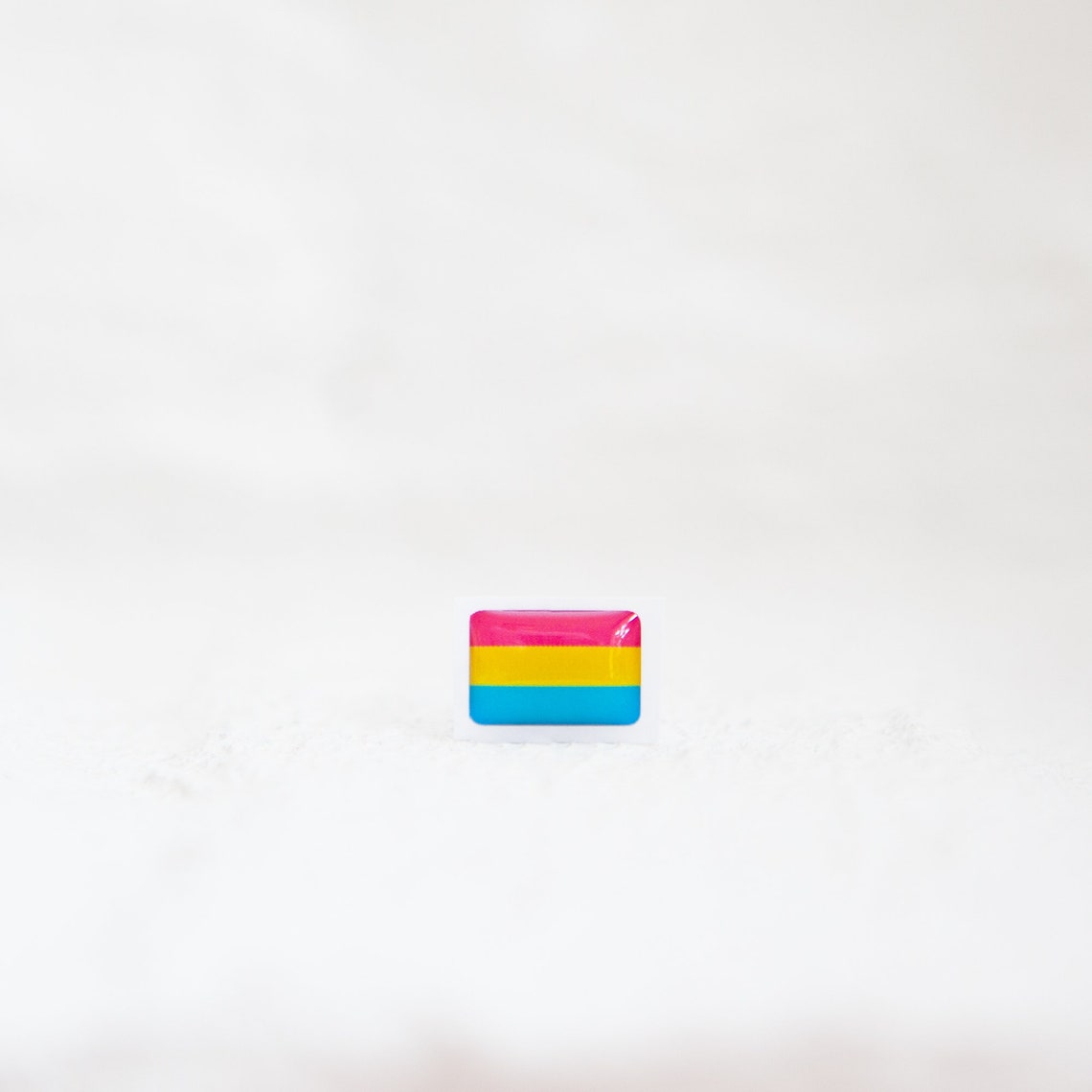 Pan pansexual Flag Sticker for Your Name Badge Tiny 3D - Etsy