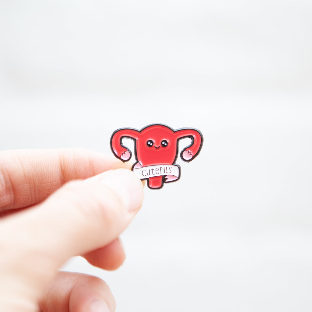 Enamel Pin Cuterus the Cutest Uterus Pin That Exists - Etsy