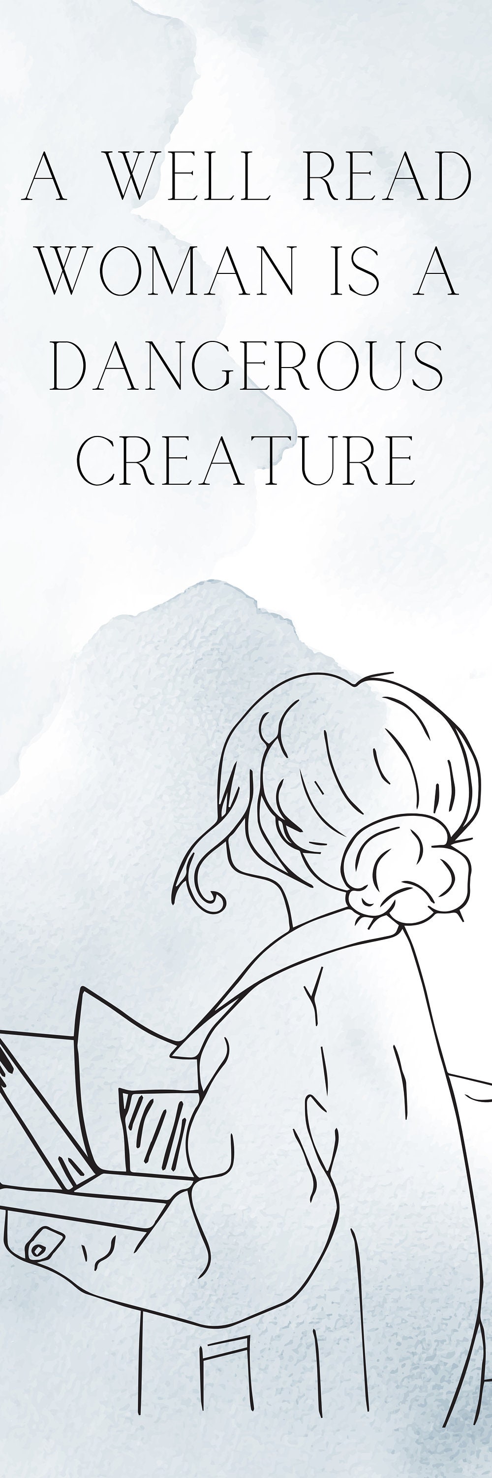 Printable Minimalistic Bookmarks for Women Gift for Booklovers - Etsy