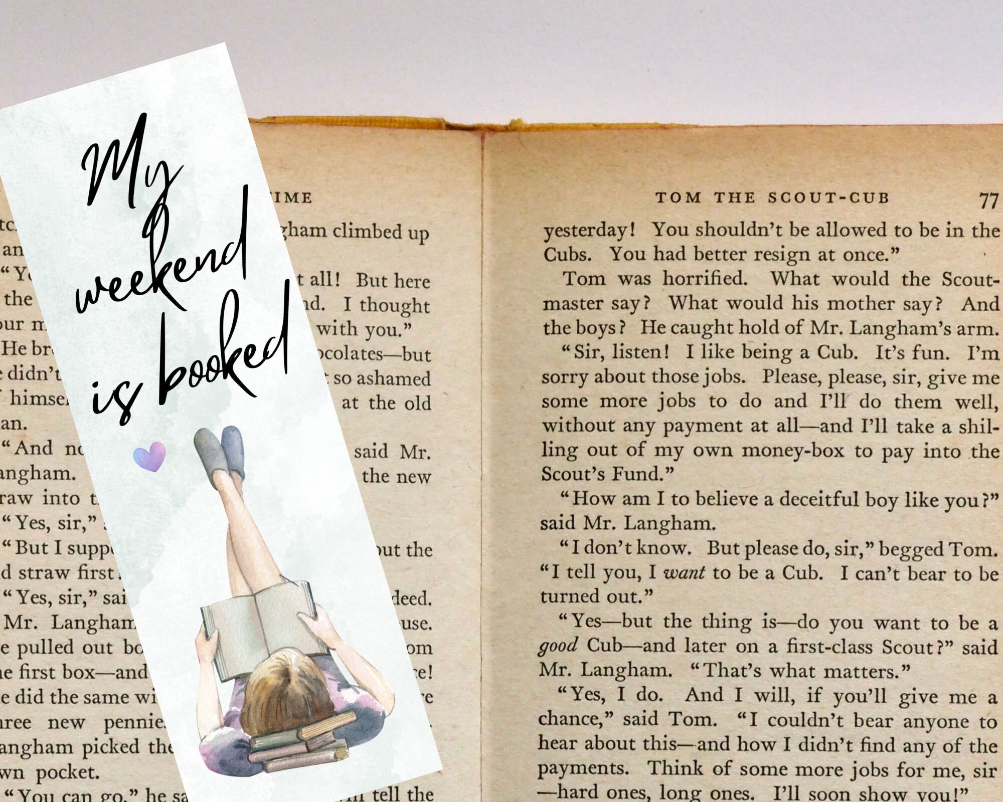 Printable Minimalistic Bookmarks for Women Gift for Booklovers Pastel ...