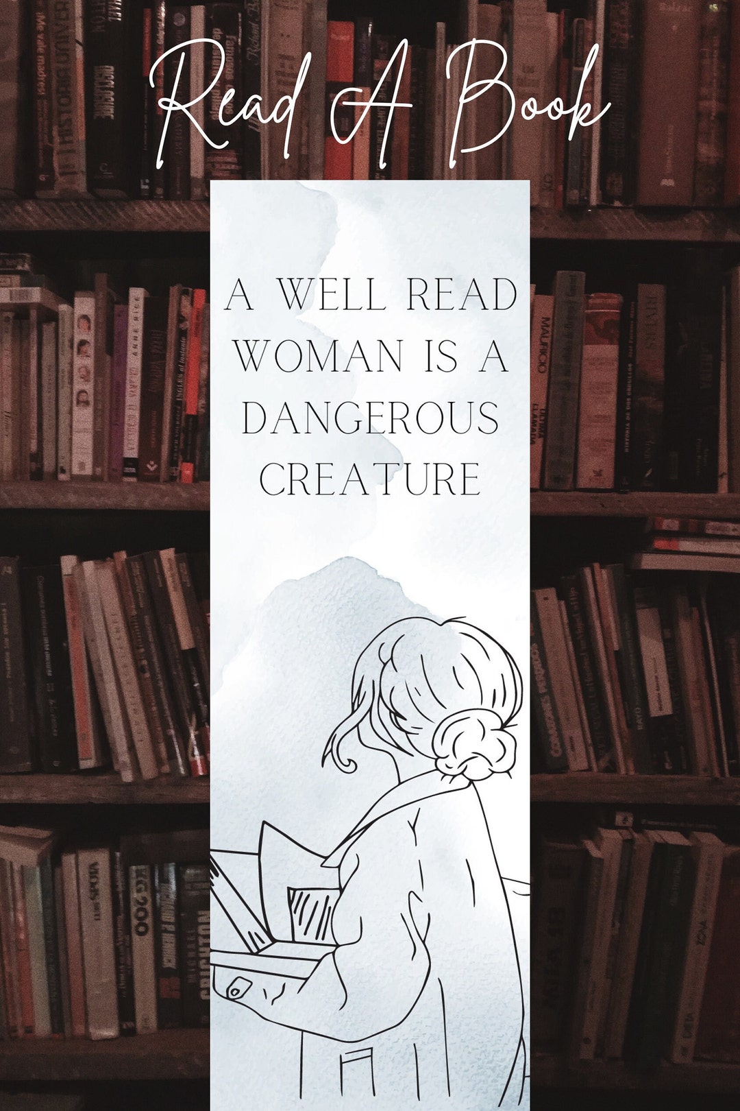 Printable Minimalistic Bookmarks for Women Gift for Booklovers - Etsy