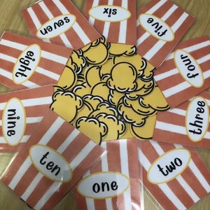 Popcorn Counting Adventure: One to Ten Printable, A Quiet Book and Busy ...