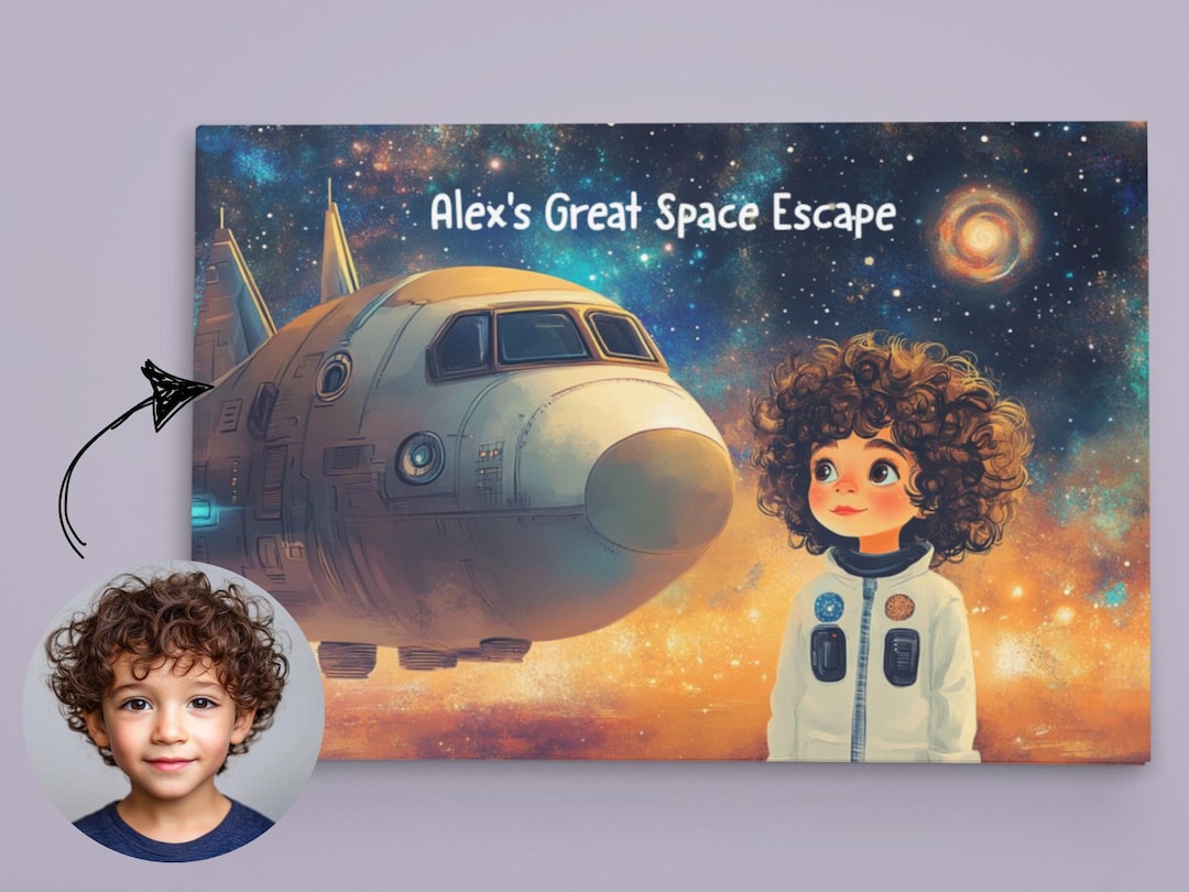 Personalized Space Adventure Book: Custom Kid's Illustration (hardcover ...