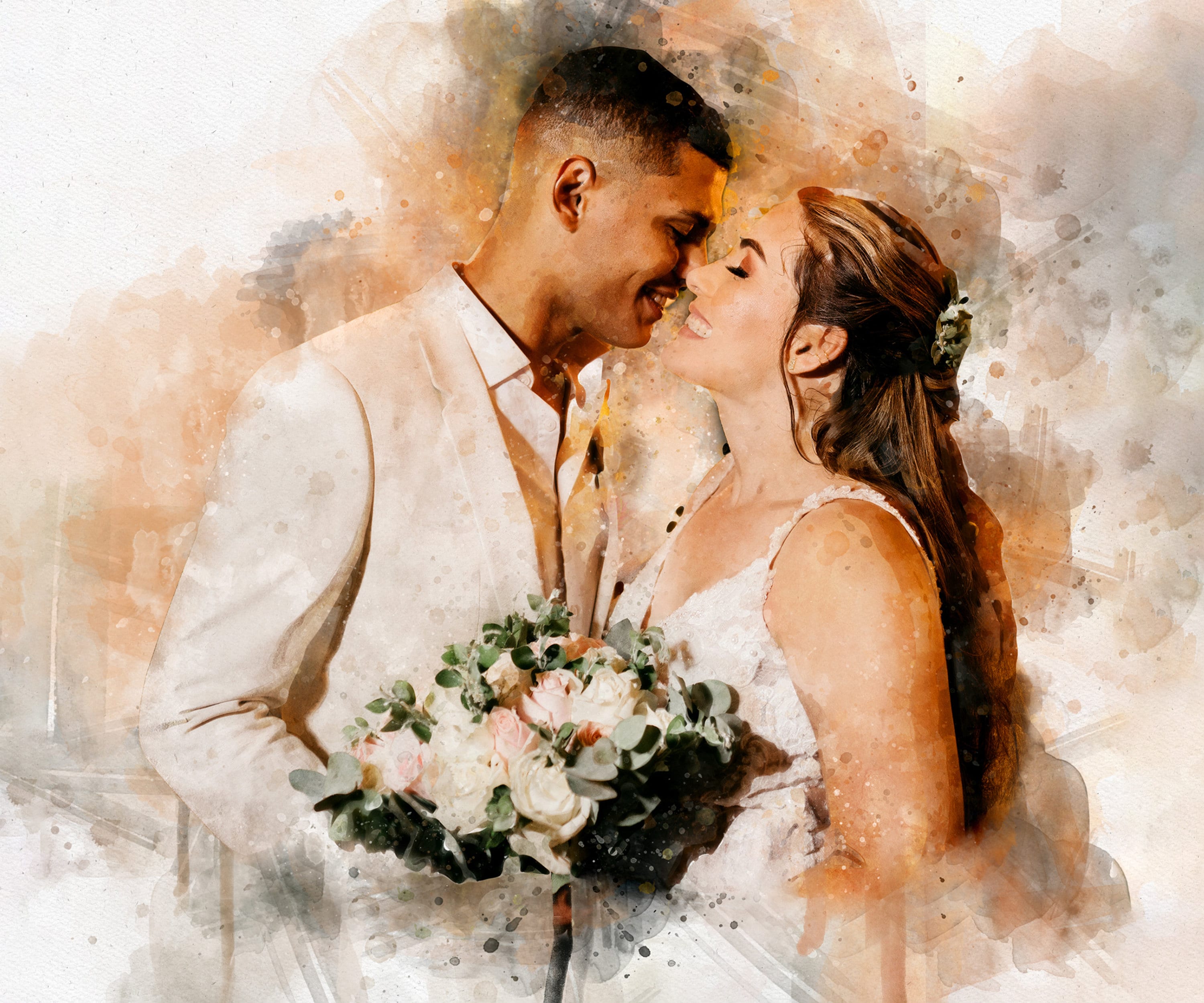 Custom Digital Watercolour and Sketch Painting Graphic Edit - Etsy