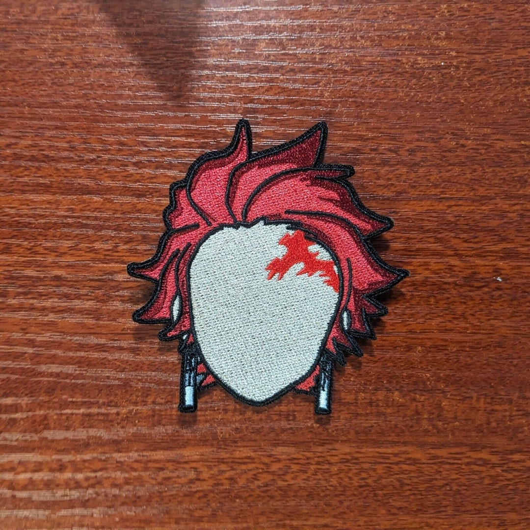 Faceless Tanjiro Patch 3.25x3 Demon Slayer Anime Head - Etsy