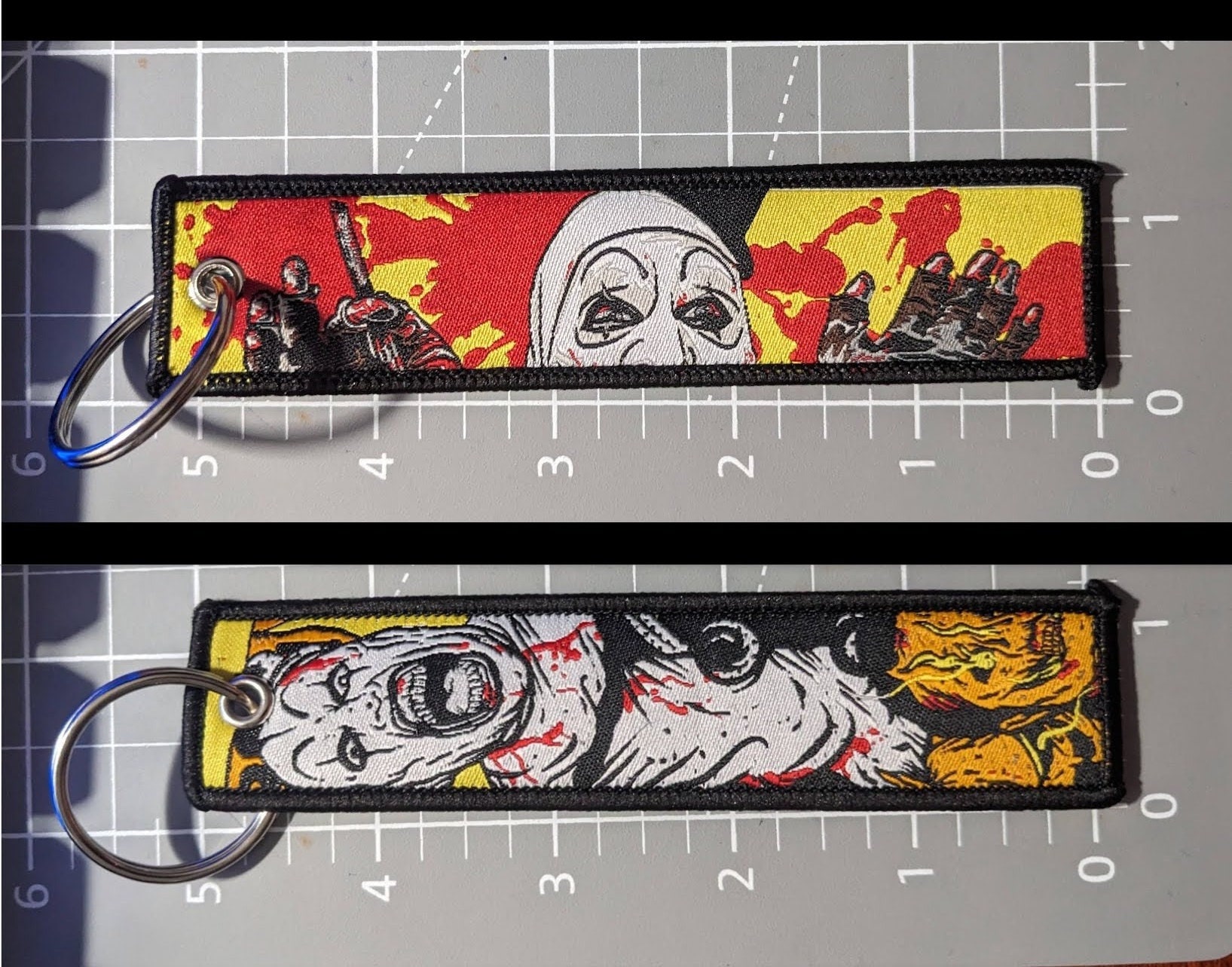 Art the Clown Terrifier Double Sided Embroidered Keychain - Etsy