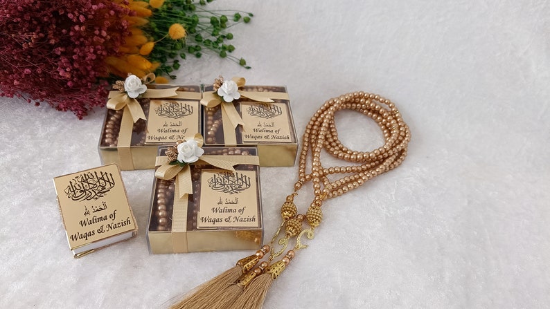 Velvet Mini Quran Pearl Tasbeeh Decorated Box Gift Set Eid - Etsy