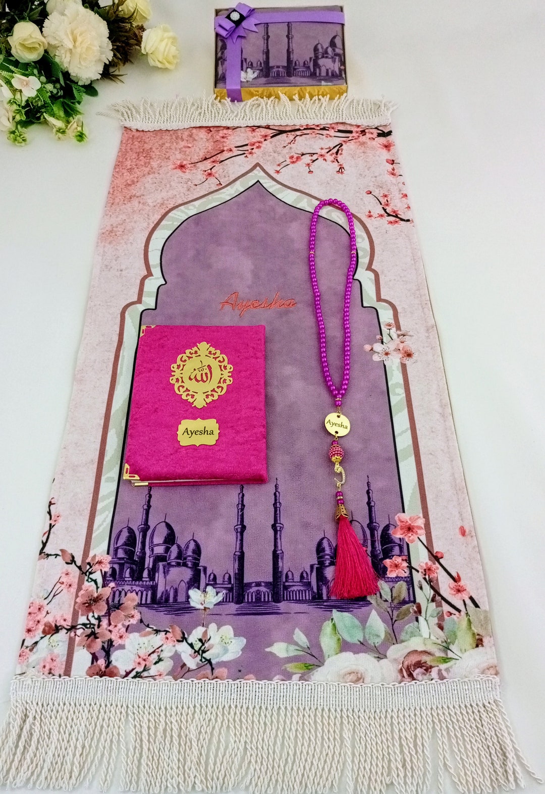 Luxury Kids Prayer Mat, Kids Kaaba Prayer Rug, Ramadan Eid, Kids Prayer ...