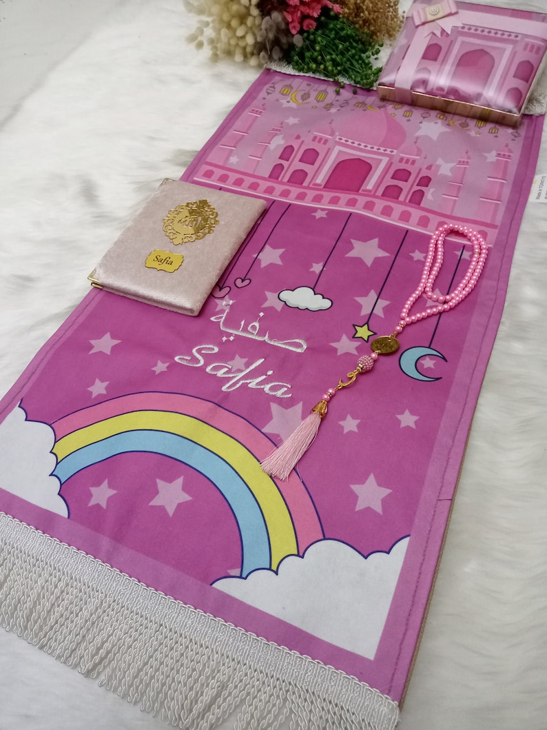Luxury Kids Prayer Mat Kids Kaaba Prayer Rug Ramadan Eid - Etsy