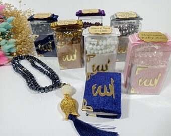 Personalized Mini Quran Set With Special Rosary and Luxury - Etsy