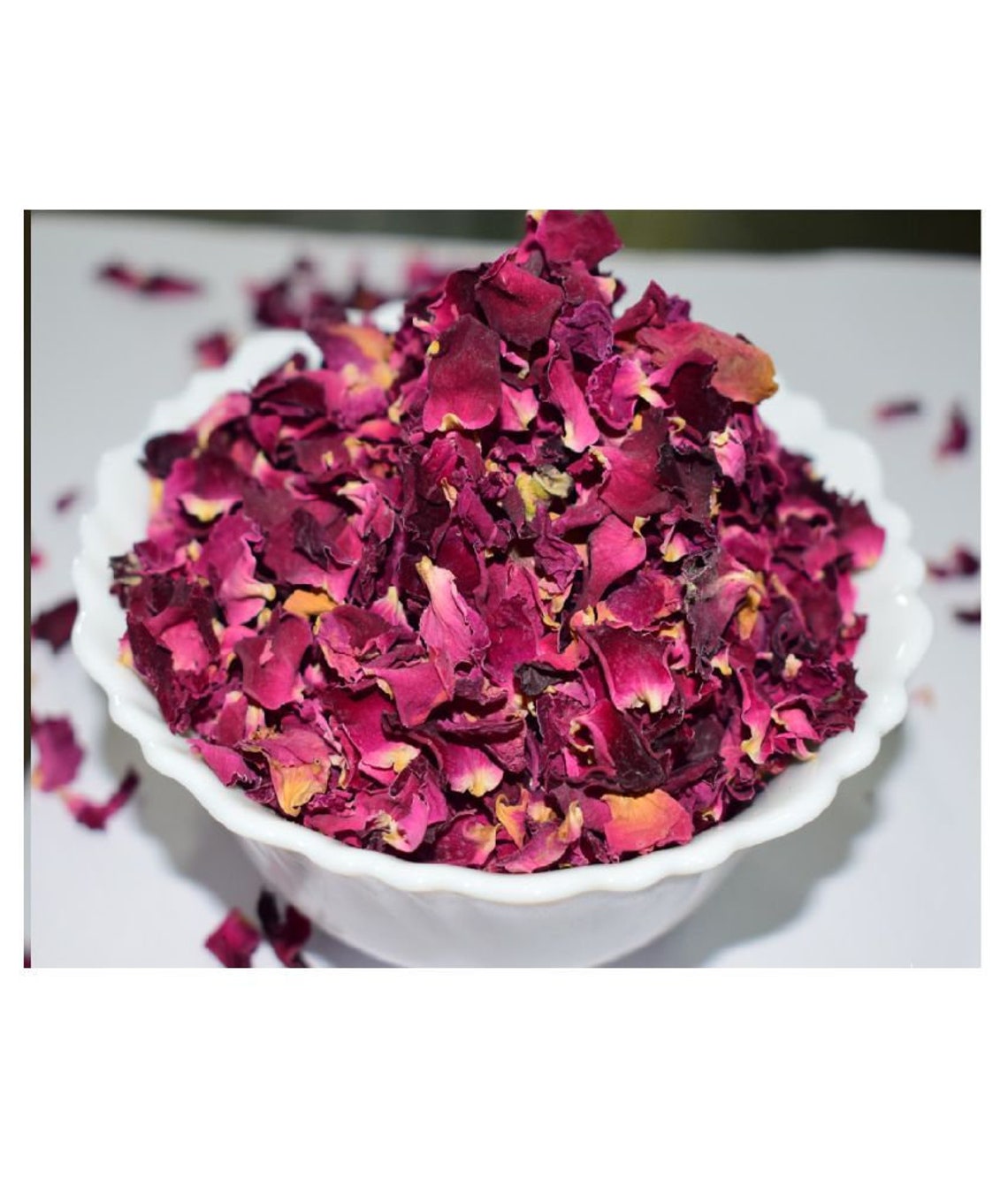 100% Pure Rose Petals Sun Dried, Naturalgulab Patti for , Rose Herble ...