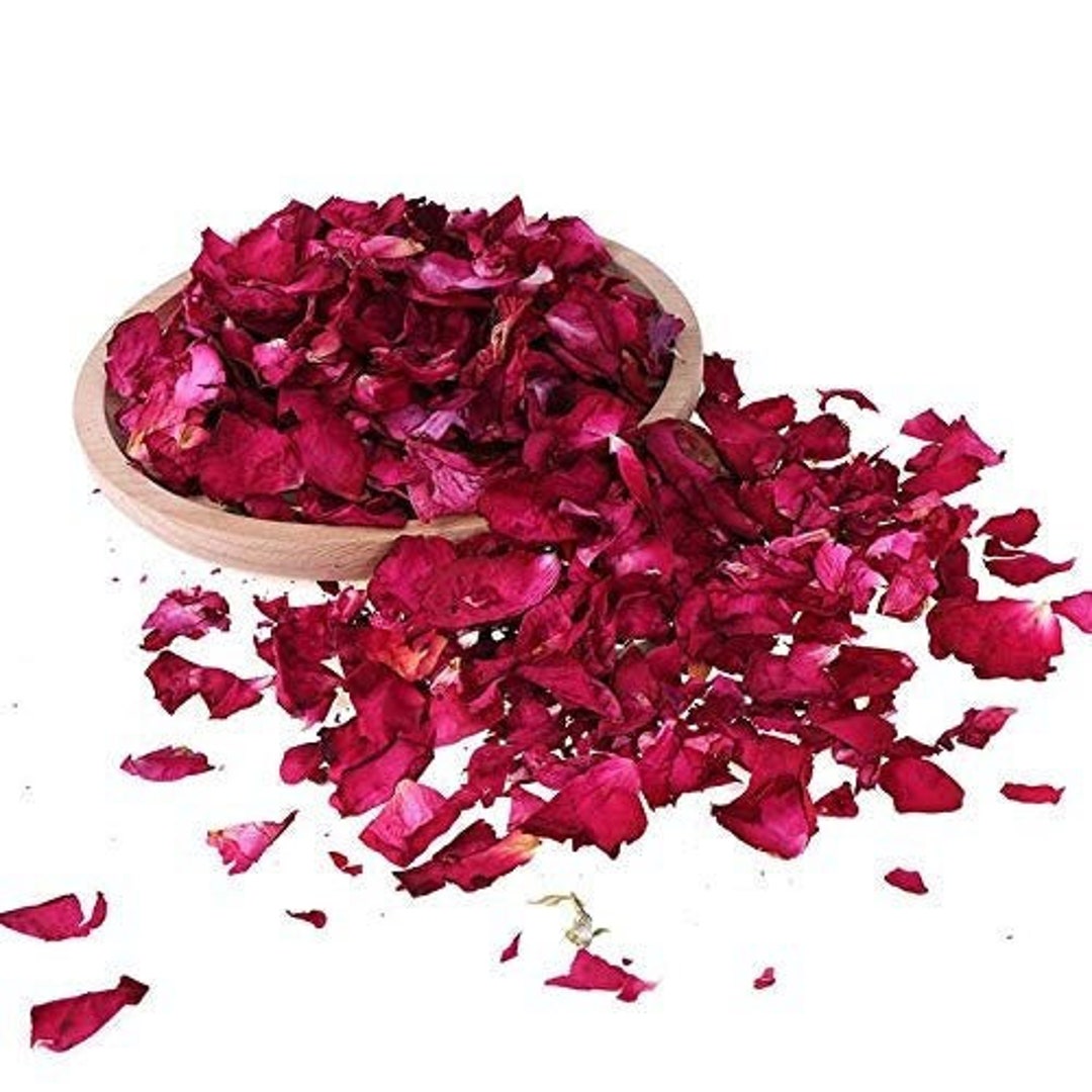 100% Pure Rose Petals Sun Dried, Naturalgulab Patti for , Rose Herble ...