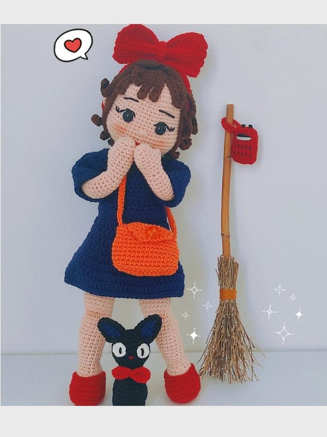 Pdf Crochet Pattern the Witch and the Cat Amigurumi Doll - Etsy