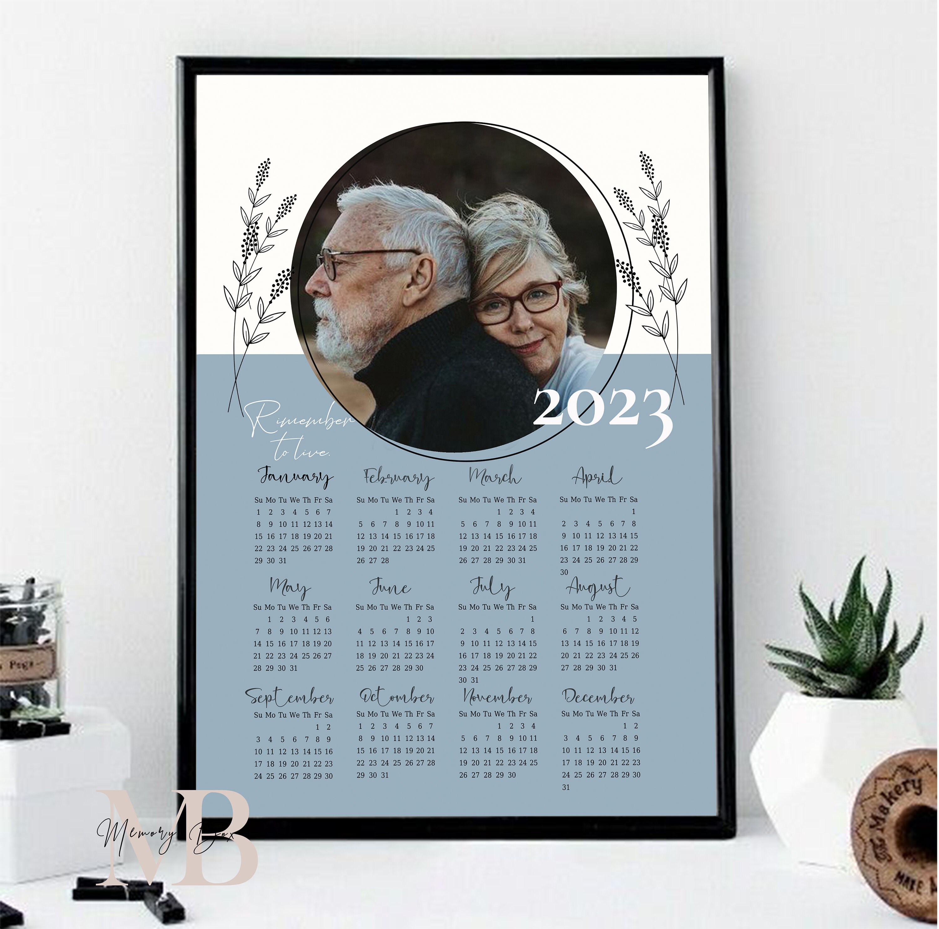 2023 Custom Printable Yearly Calendar, Family Calendar, Personalized ...