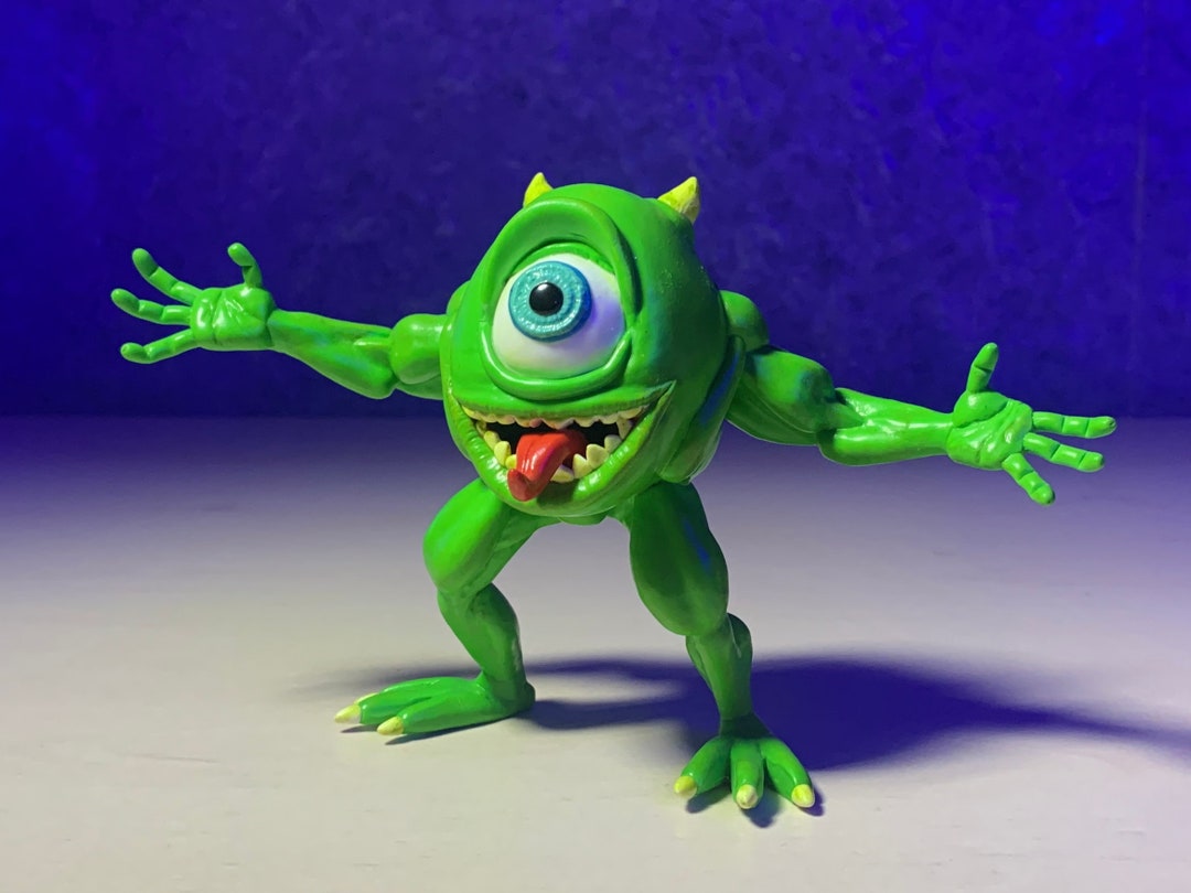 Muscular Mike Wazowski Out of Polymer Clay milkyclay - Etsy