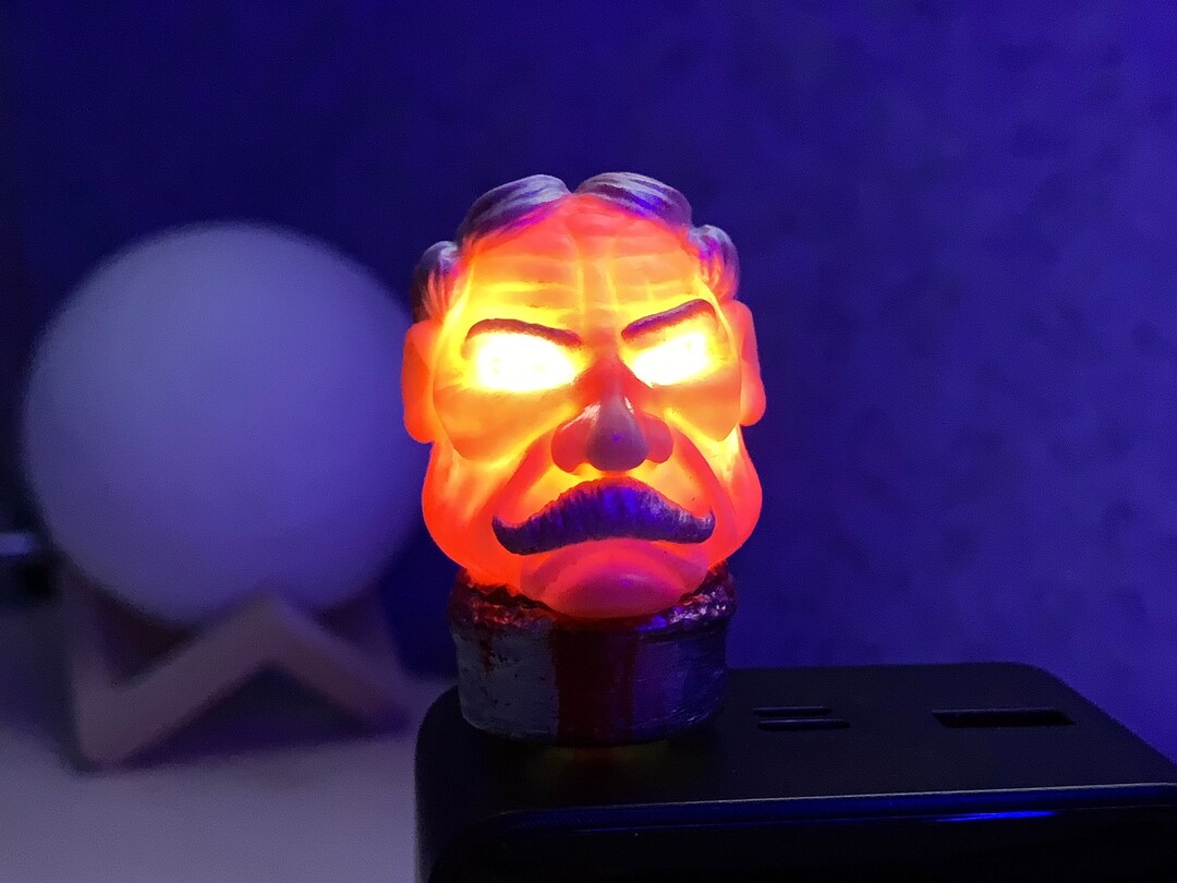 Handmade Old Man's Head USB Flashlight Made Out of Polymer Clay ...