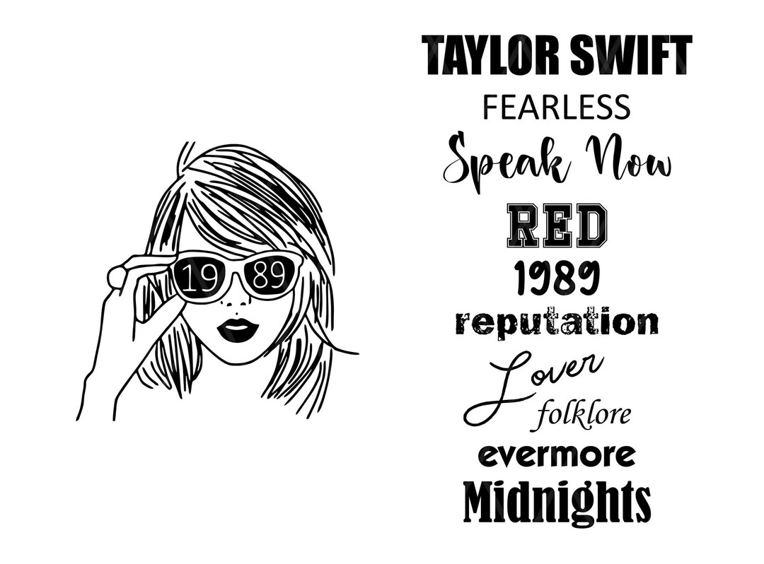 Bundle Taylor Swift Albums SVG UNSEPARATED Taylor's - Etsy