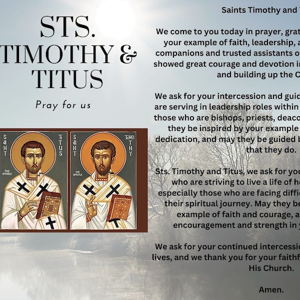 St Timothy Medal - Etsy