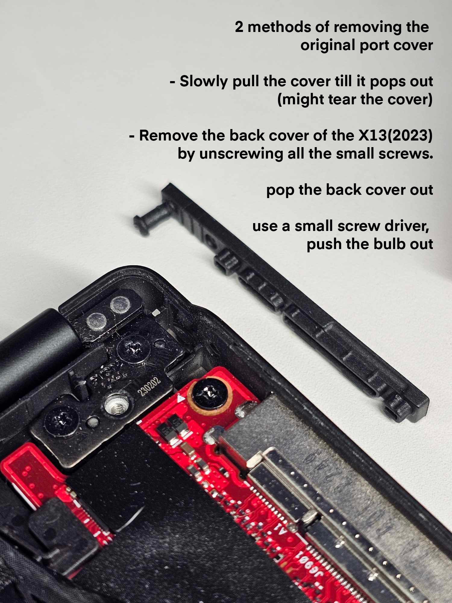 Rog Flow X13x16 2023 Xg Mobile Port Cover Replacement Dust Cover For Type C Port Usage Etsy