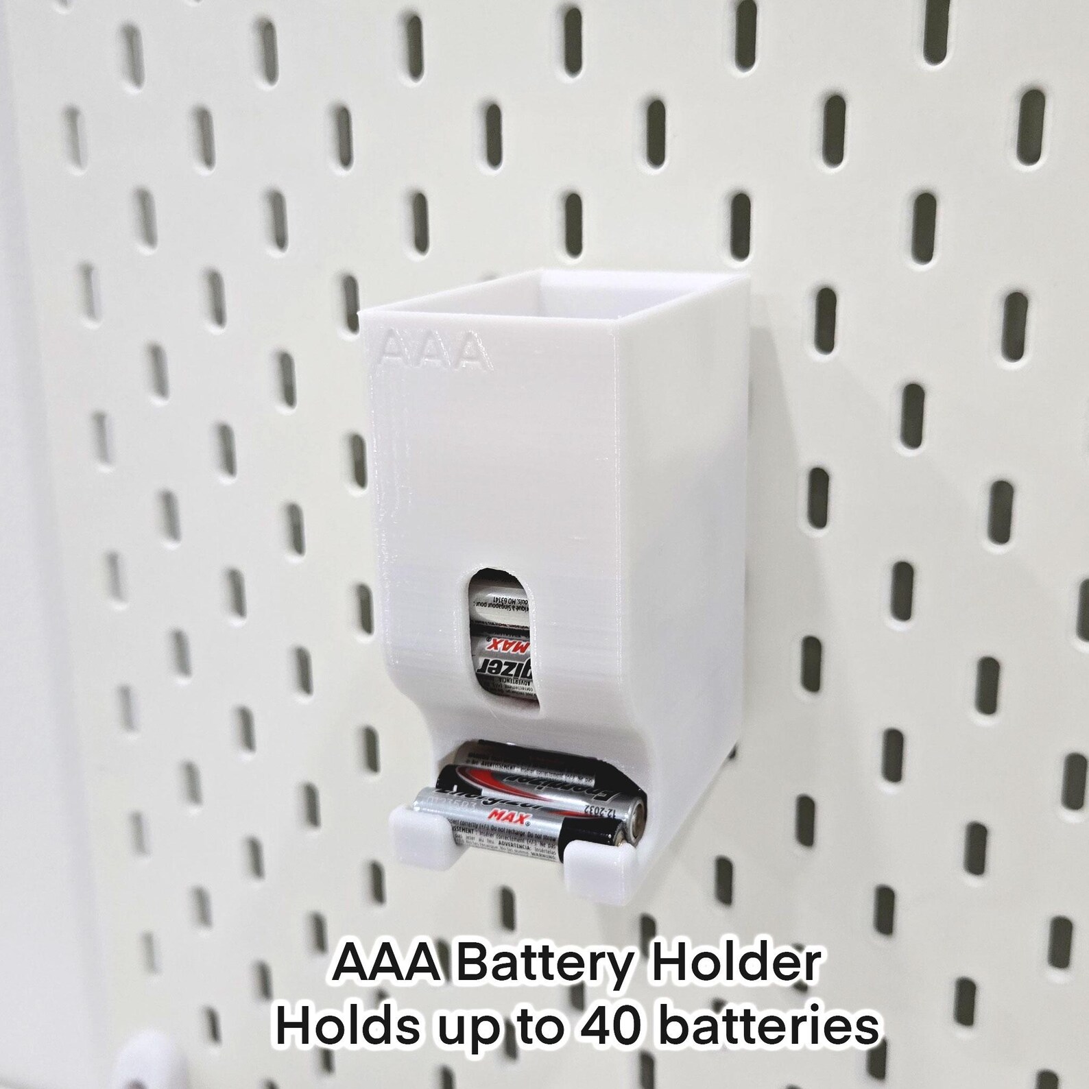 Ikea Pegboard / SKADIS - Battery Holder - Etsy