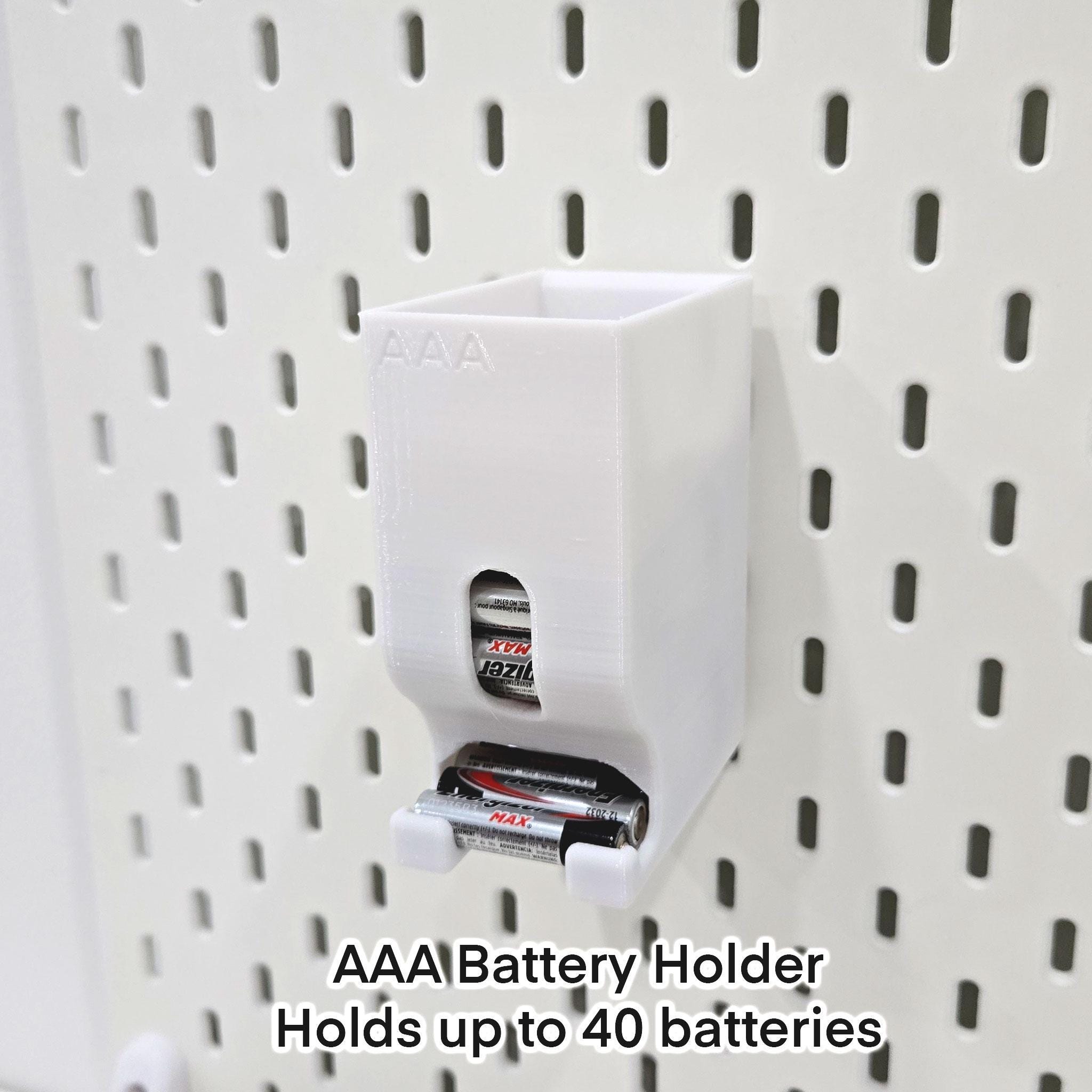 Ikea Pegboard / SKADIS - Battery Holder - Etsy