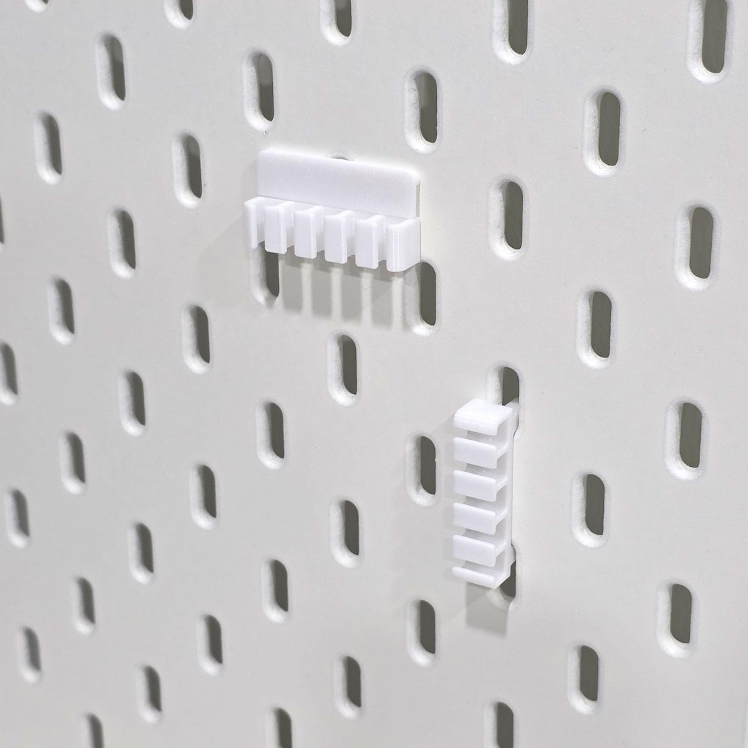 IKEA SKÅDIS Pegboard | Cable Clips | Wire Management Organizers | by ...