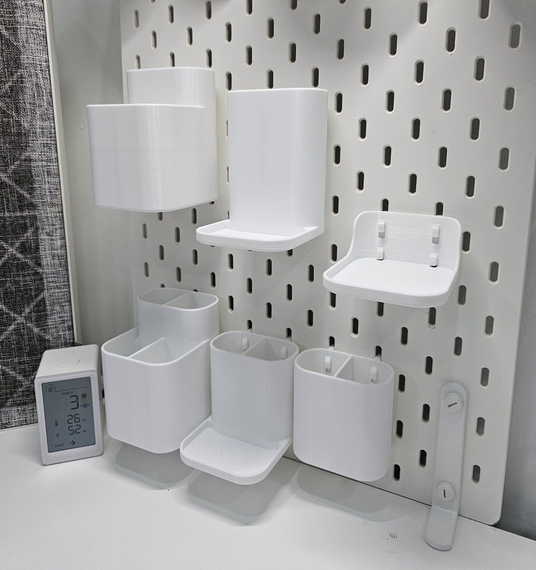 IKEA SKÅDIS Pegboard | Storage Containers | Modular Peg Bin Organizers ...