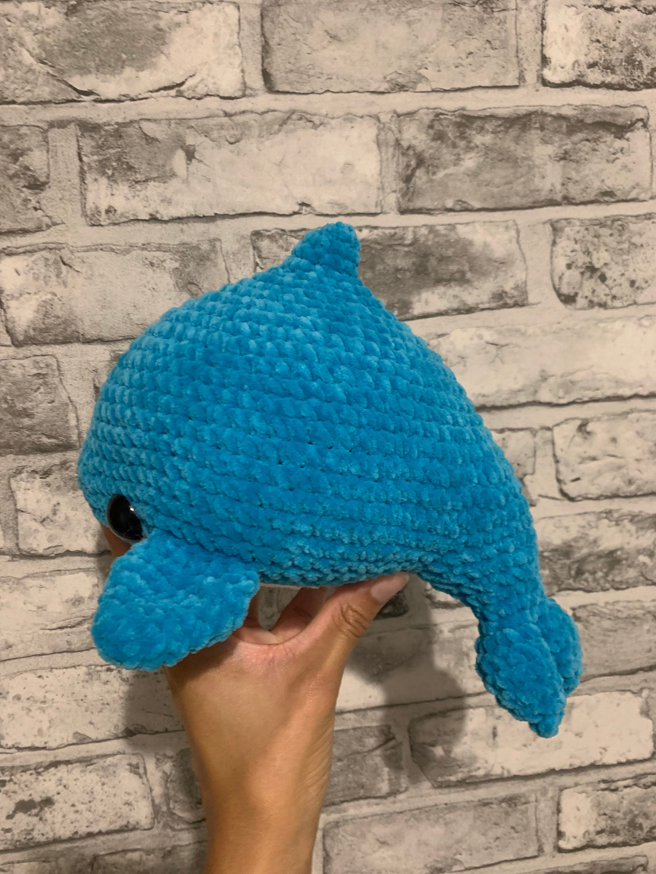 Handmade Crochet Dolphin Plushie - Etsy