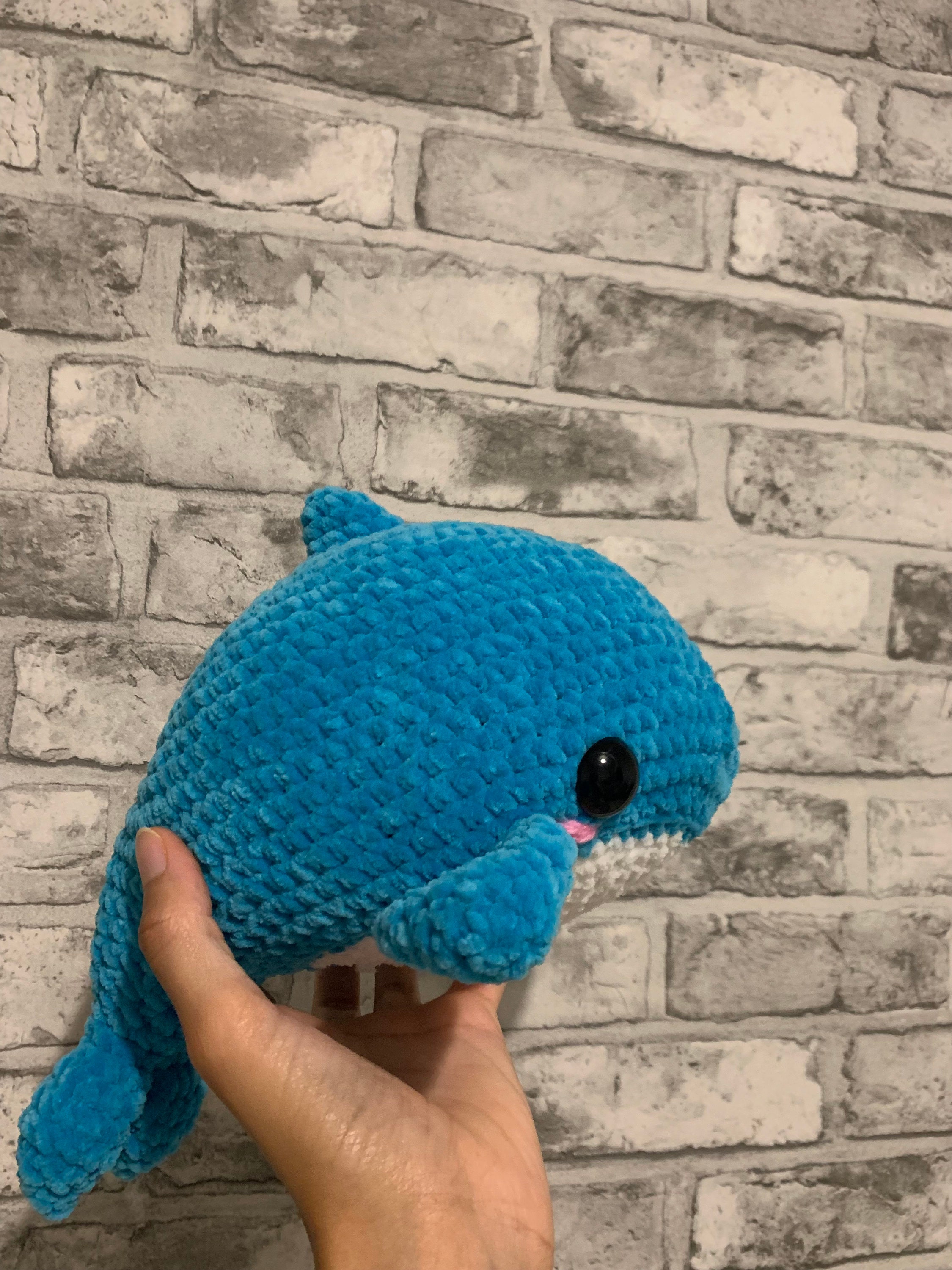 Handmade Crochet Dolphin Plushie - Etsy