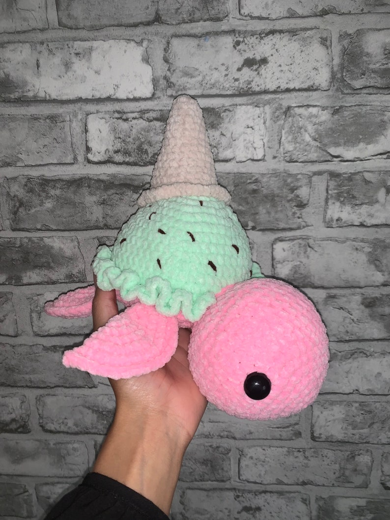 Crochet Ice Cream Turtle Plushie - Etsy