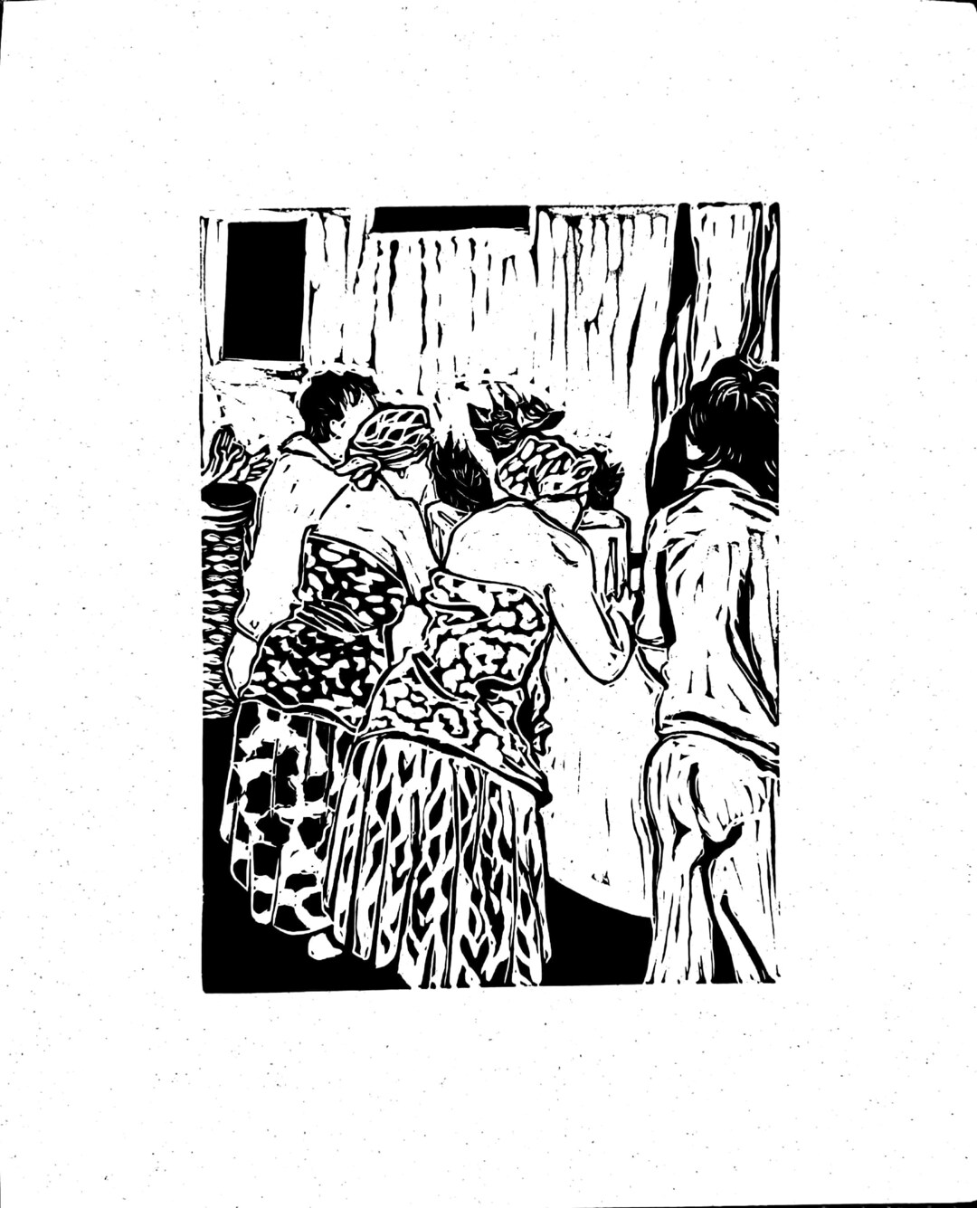 Linocut Handmade Original Brazil Africa Dance Umbanda - Etsy