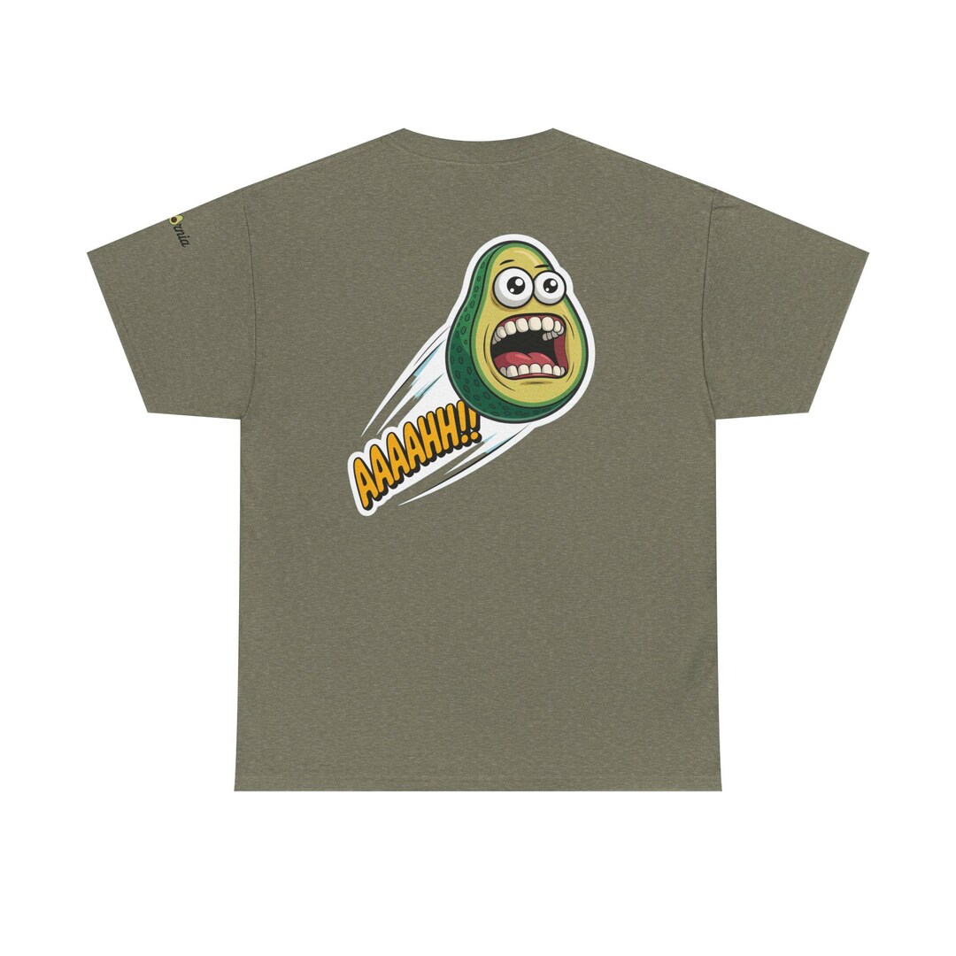 Flying Avocado Screaming Tee - Etsy
