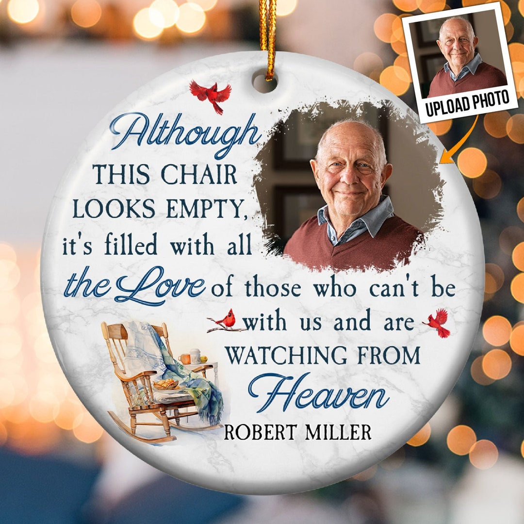 Personalized Memorial Ornaments Memorial Photo Ornamentfilled - Etsy