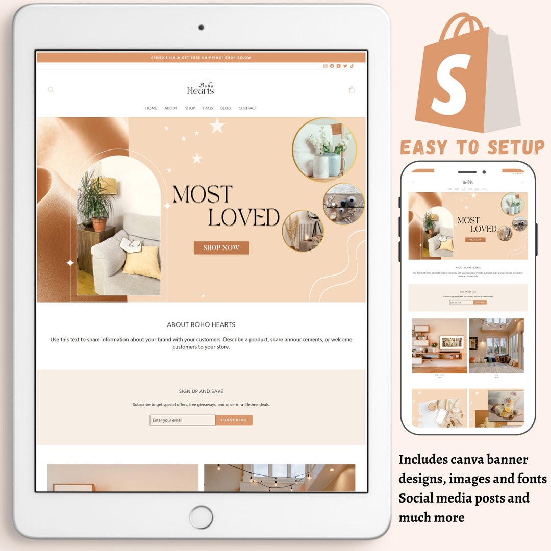 Shopify Template Shopify Design Website Theme Online Store Theme ...