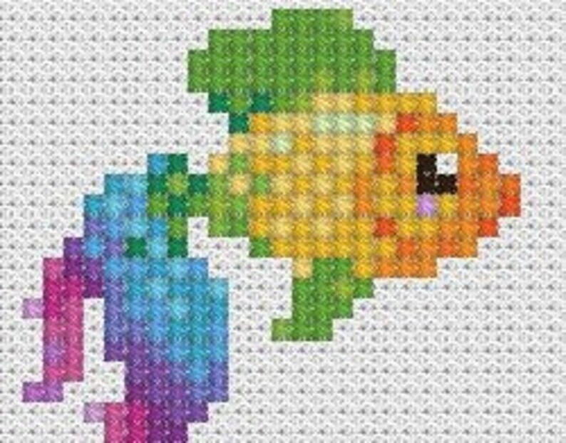Be Quick... - Small and Big One Fish. Cross Stich Pattern. Cross Stitch ...
