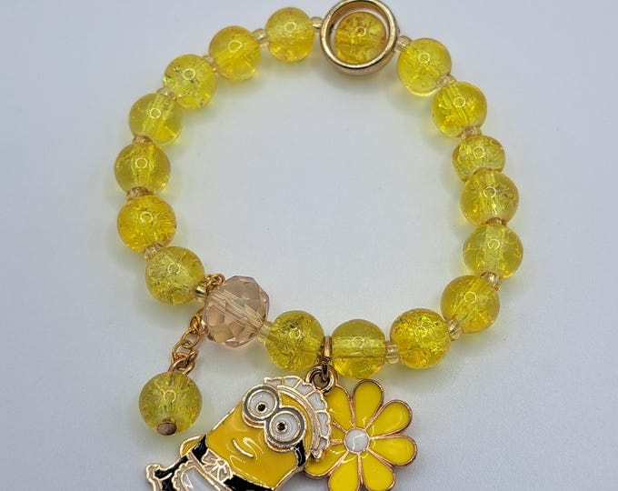 Bead Loom Pattern - Minions, Happy Minions LOOM Bracelet Cuff Pattern ...