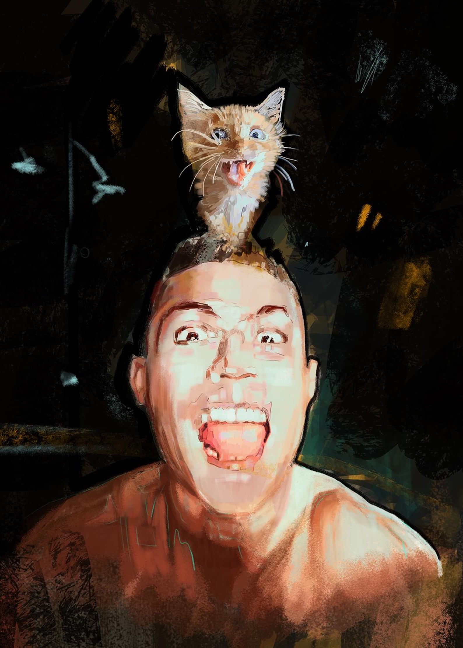 Cristiano Ronaldo and Cat. - Etsy